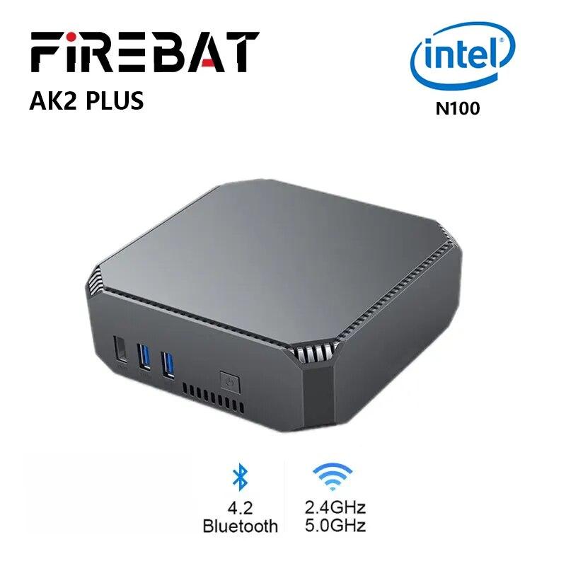 Buy FIREBAT AK2 PLUS MiniPC Intel N100 Dual Band WiFi5 BT4.2 16GB 512GB ...