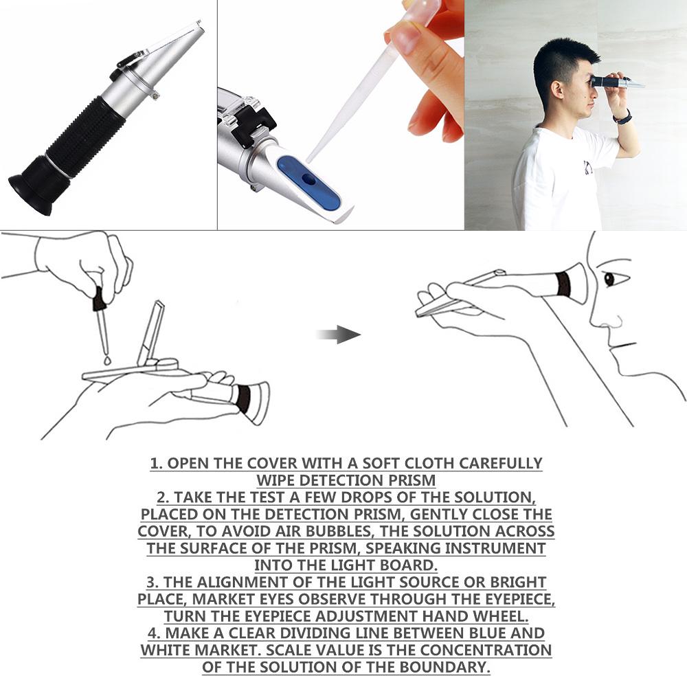 Buy Hand Held 0~28% Salinity Adjustable Salinity Refractometer Food ...