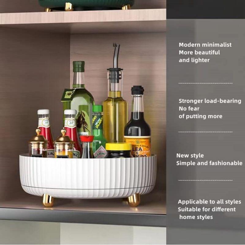 Cheap Kitchen Rotatable Seasoning Storage Box Plastic Storage Shelf ...