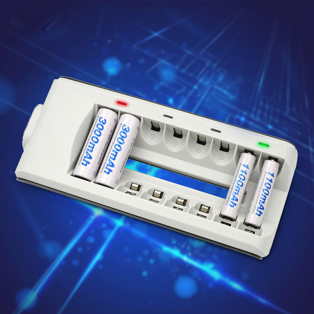 Buy 8 Slots Smart Fast Charger AA AAA Ni-MH / Ni-Cd Batteries ...