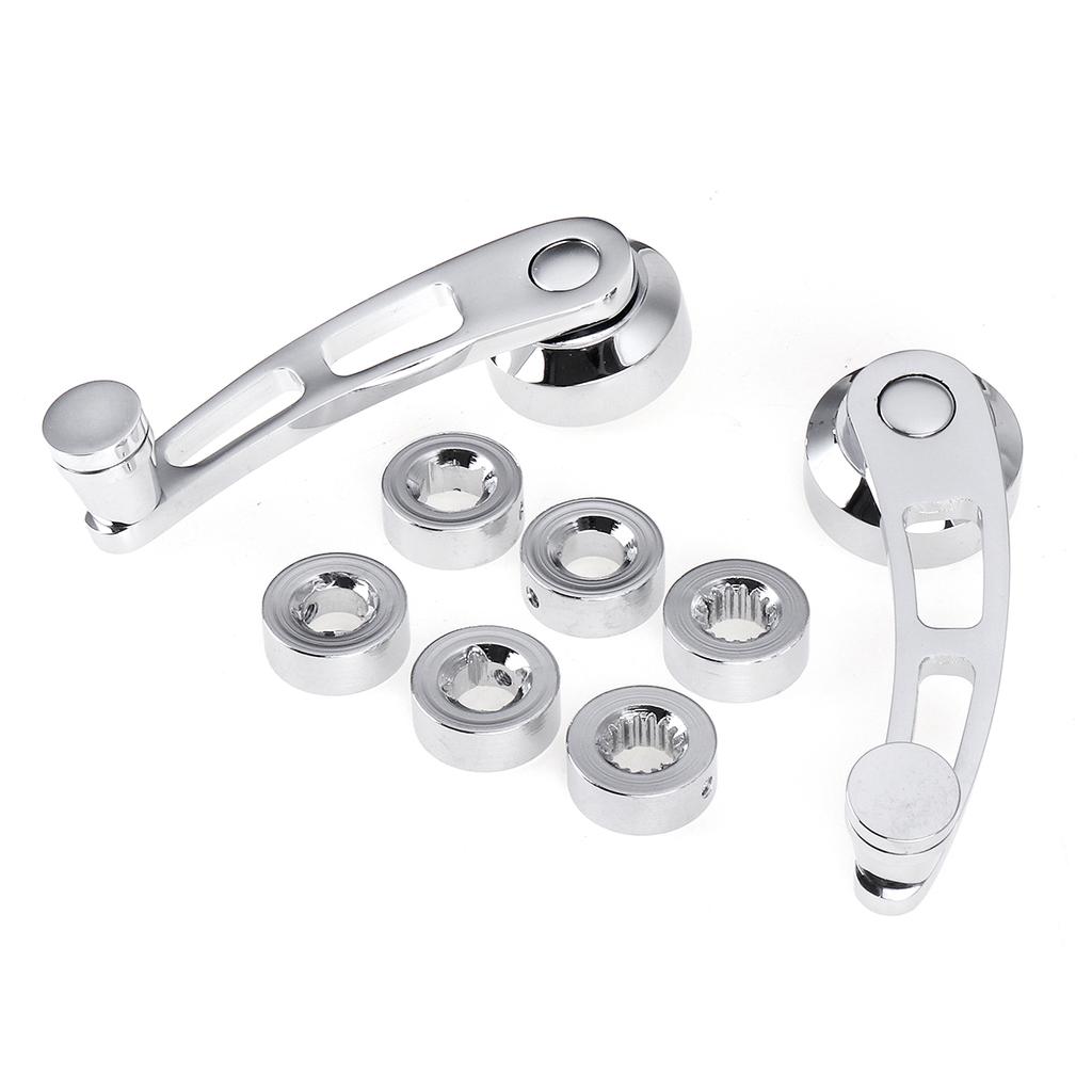 4 1/4" A Pair Car Window Crank Kit Exterior Door Handles Hot Rod Kustom ...