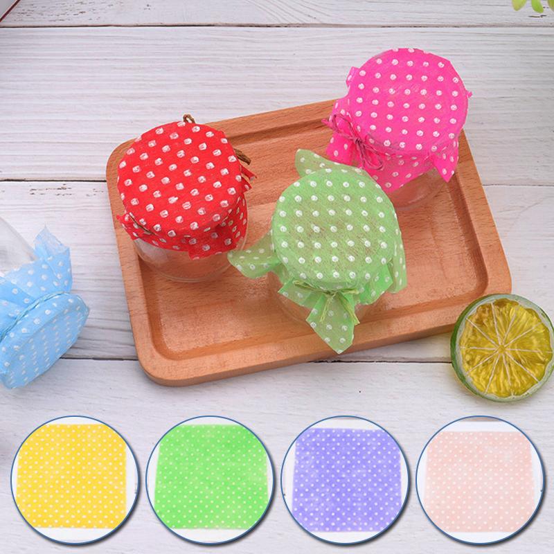 Buy 30Pcs Dessert Pudding Paper Cellophane Cover Decorative Paper DIY ...