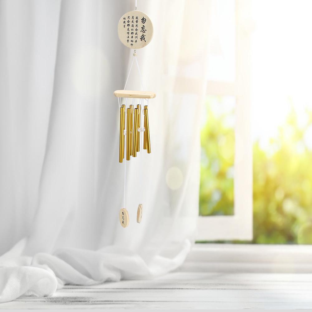 Buy Gold Tubes Distinctive Wind Chimes Home Hanging Ornament Decoration ...
