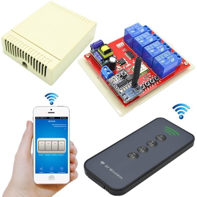 Buy 4 Channel 433MHz Wireless Fixed Code Remote Control Board Circuit ...