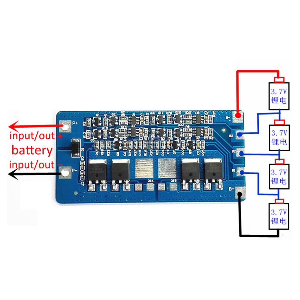 Buy Manyi 1pc 4S 20A 16.8V 18650 Li-ion Lithium Battery BMS Circuit ...