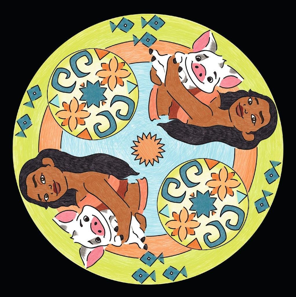 Buy Ravensburger - 29842 - Designer Mandala - Moana the Princess At the ...