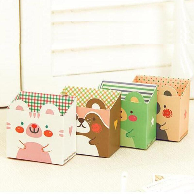 Buy Home Supplies Cute Desk Organizer Cartoon Stationery Storage Box at ...