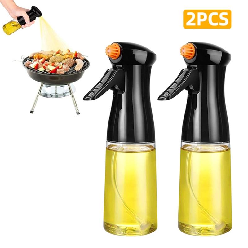 Buy 210ml Oil Bottle Kitchen Oil Spray Bottle Cooking Baking Vinegar ...