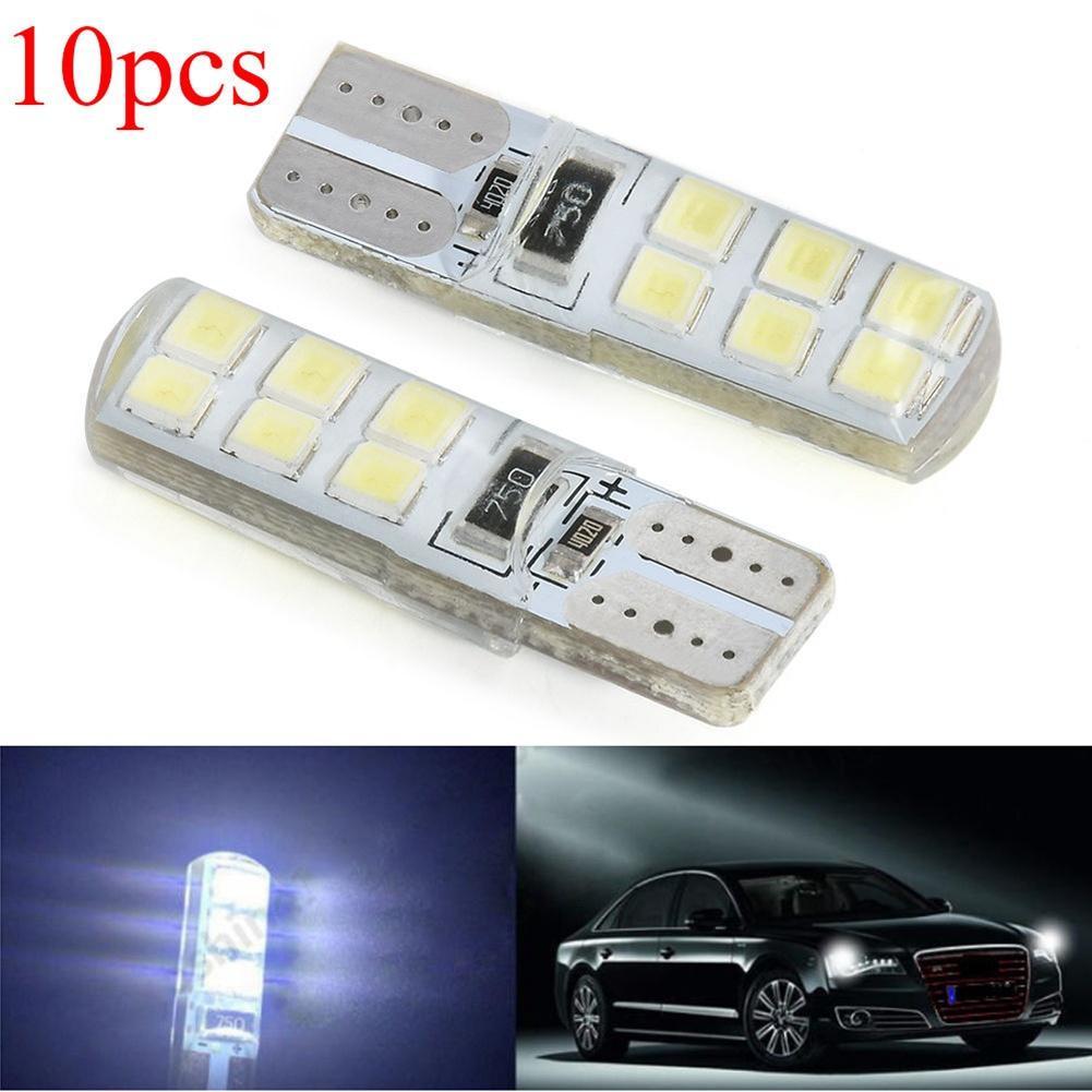 Buy 10pcs T10 W5W 12SMD 2835 LED Car Show Light Bulb Xenon White 6000K ...