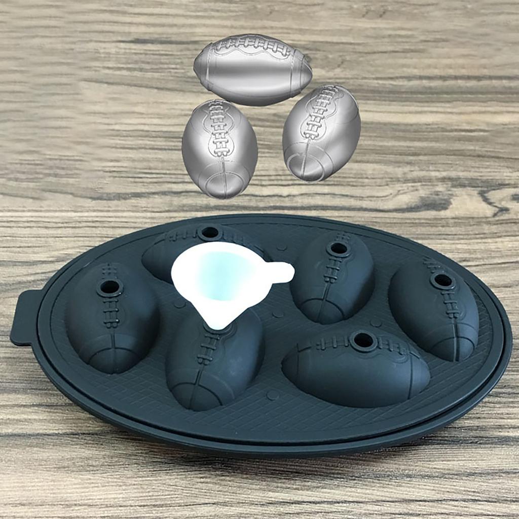 Buy Rugby Silicone Ice Mold Candy Mold Food Grade Silicone Free Of BPA ...