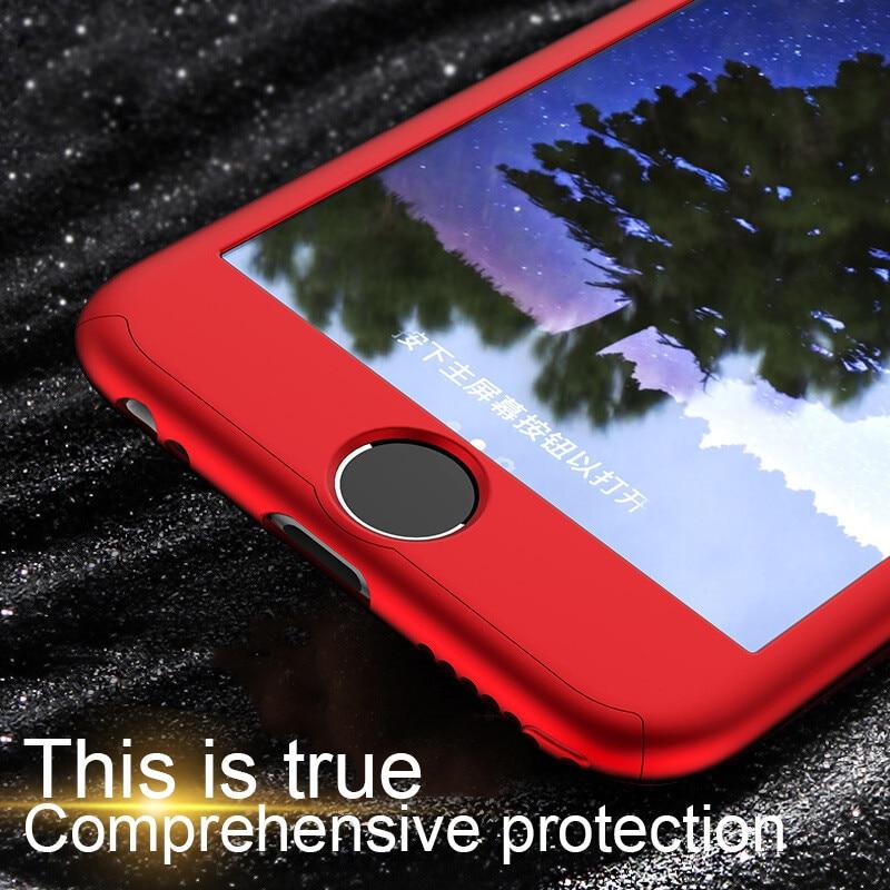 Buy 360 Full Cover Phone Case For iPhone 11 7 6 6s 8 Plus 5 5s SE PC ...