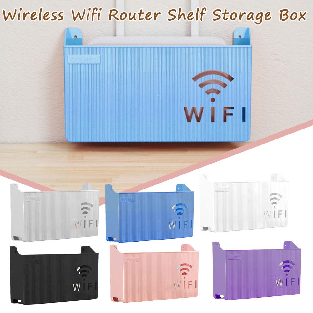 Kaufe 1PC Wall Hanging Wireless Wifi Router Shelf Storage Bracket ...
