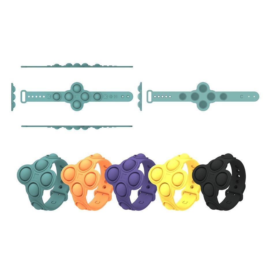 Beauty Four Silicone Bubble Wristband Mini Dimples Bracelet Fingertips ...