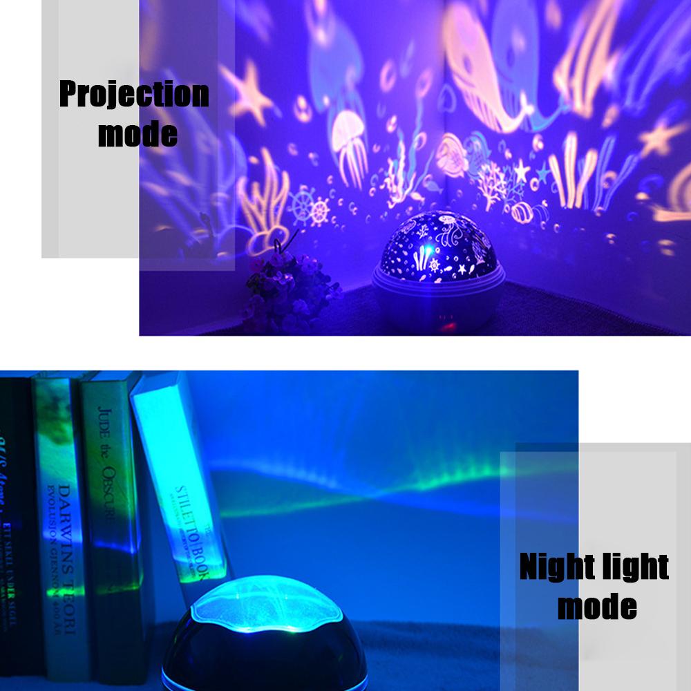 Buy LED Projector Star Moon Night Light Sky Rotating Operated ...