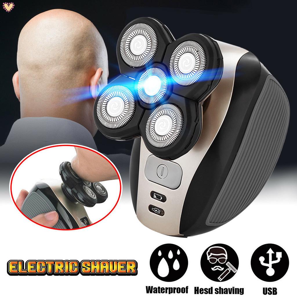 Buy 5 In 1 Rechargeable Bald Head Shaver Razor Cordless Hair Clipper ...