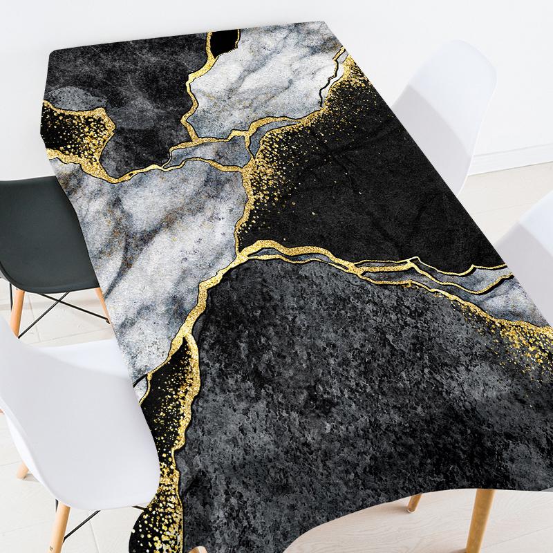 Buy Colored Marble Tablecloth Waterproof Tablecloth Table Cloth Lace ...