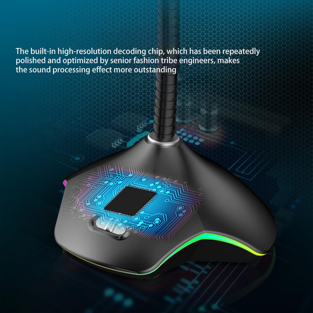 Buy Gaming USB Omni-directional Microphone Audio Pickup Table Mic for ...