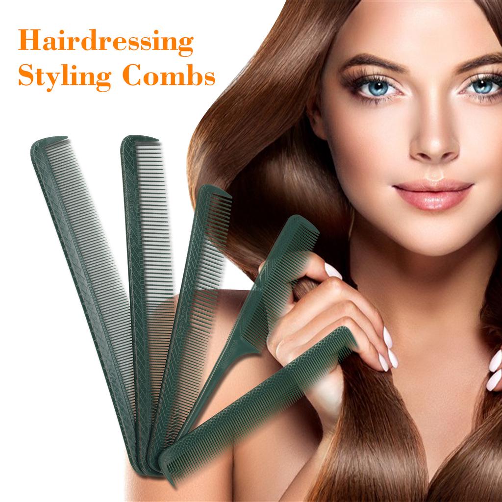 Buy 5 Hair Comb Set Hair Cutting Comb Hairdressing Styling Combs ...