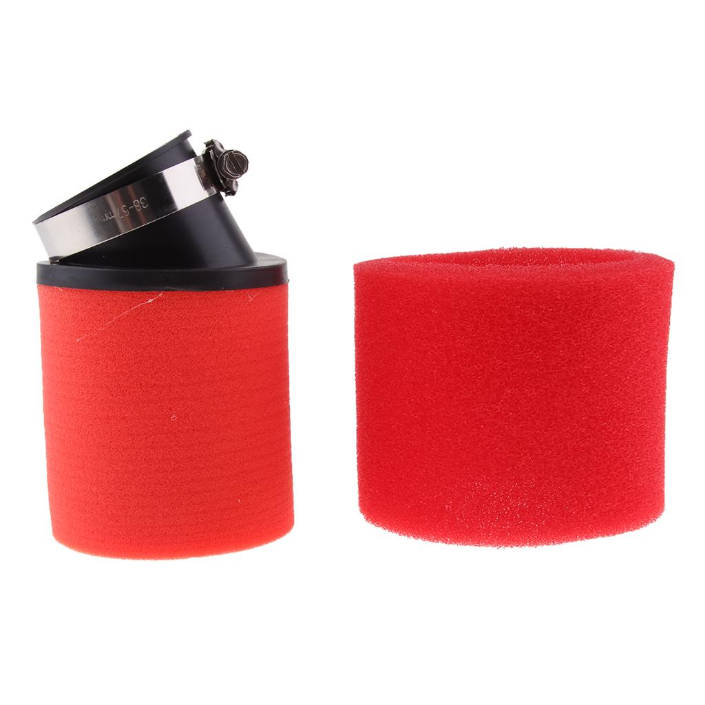 2 Stage Dual Layer Clamp On Pod Air Filter Cleaner 48mm ID Straight ...