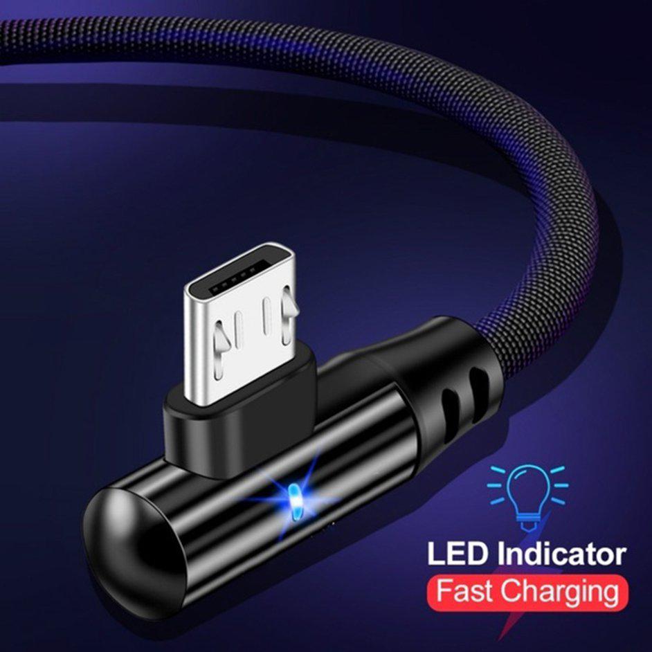 Buy BBV 90 Degree Fast Data Cable Micro Usb Type-C For Apple Interface ...