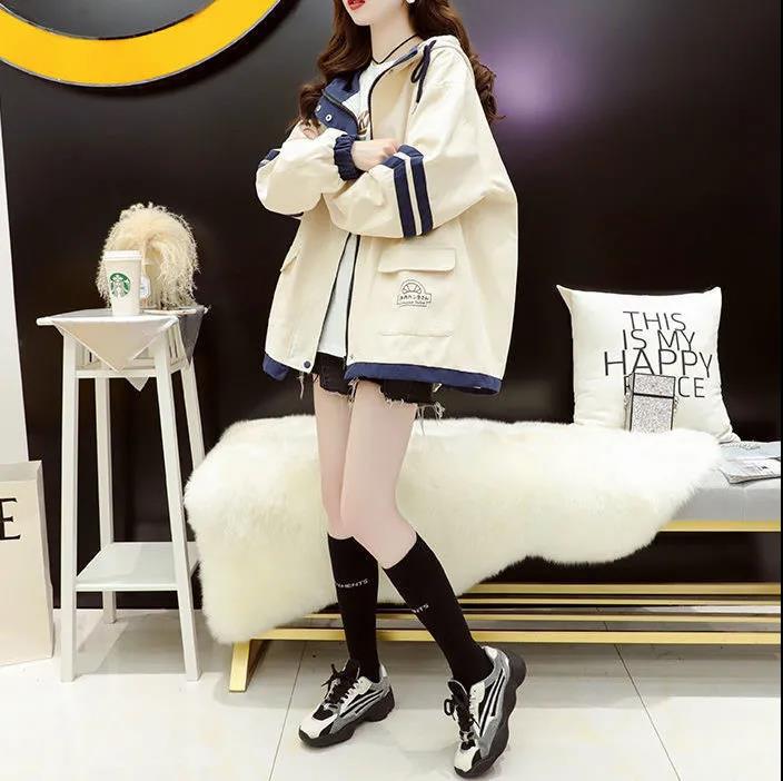 Buy Autumn and Winter Jacket Women Loose Women's Baseball Uniform ...