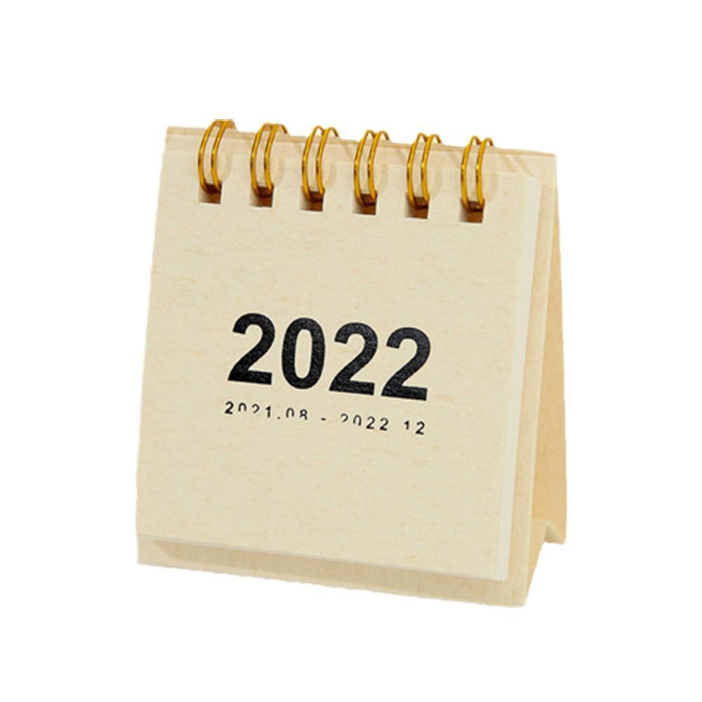 Buy 2022 Simple Color Mini Desk Calendar Daily Scheduler Yearly Desktop ...