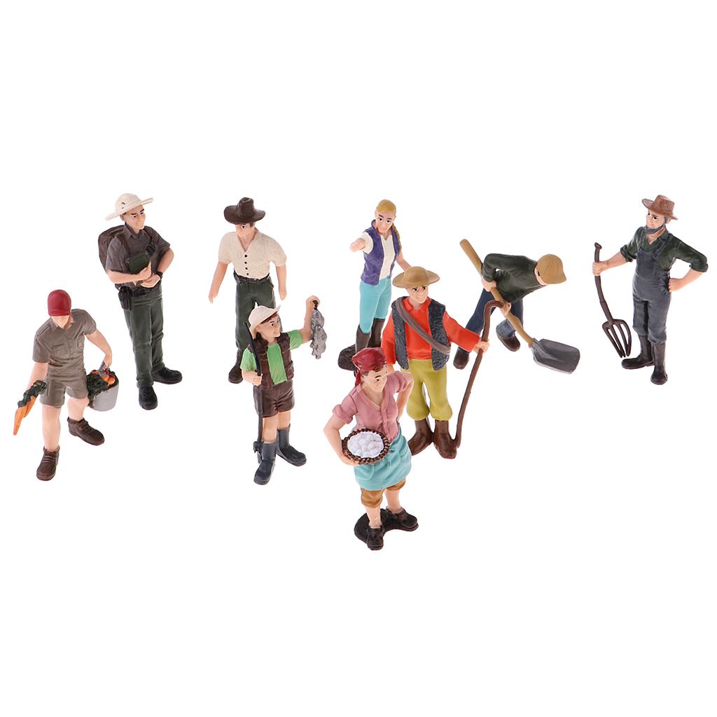 Buy Simulation People Model Farmer Characters Action Figures Hand ...