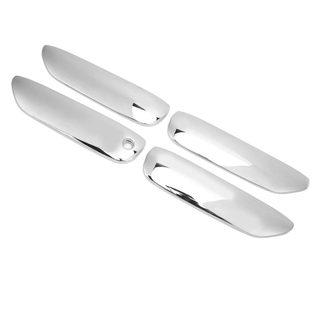 Buy 4pcs Exterior Door Handle Cover ABS Chrome Waterproof Silver ...