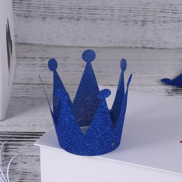 12Pcs Glitter Birthday Crown Hats Party Hats Princess Prince Crowns for ...