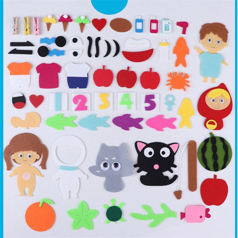 Buy 3D Toddlers Washable Story Cloth Book DIY Early Learning Education ...