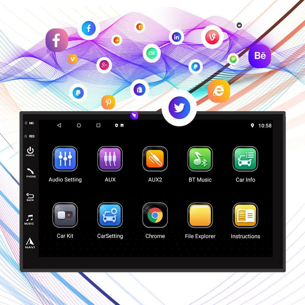 Buy 2022 New Series of High-end Car Navigator Stereo Radio MP5 Player ...