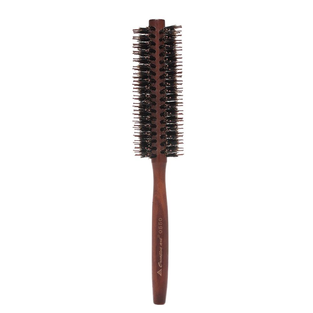 Nylon Hair Round Brush Roller Comb Brush Non-slip Handle Round Comb for ...