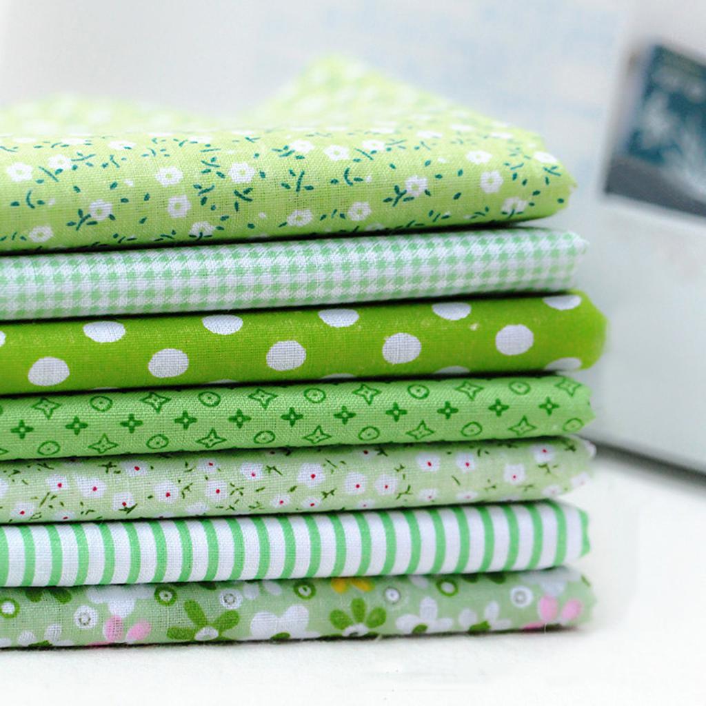 7pcs 25*25cm Assorted Pattern Floral Cotton Fabric Cloth DIY Crafts ...