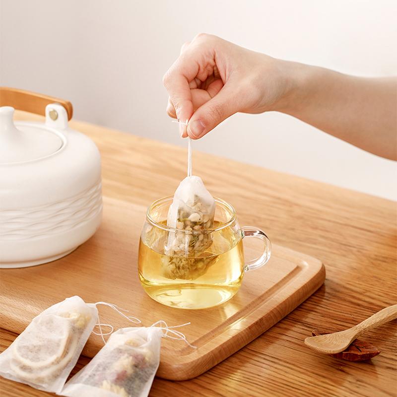 Cheap 100Pcs Disposable Empty Teabags Corn fiber tea bags disposable ...