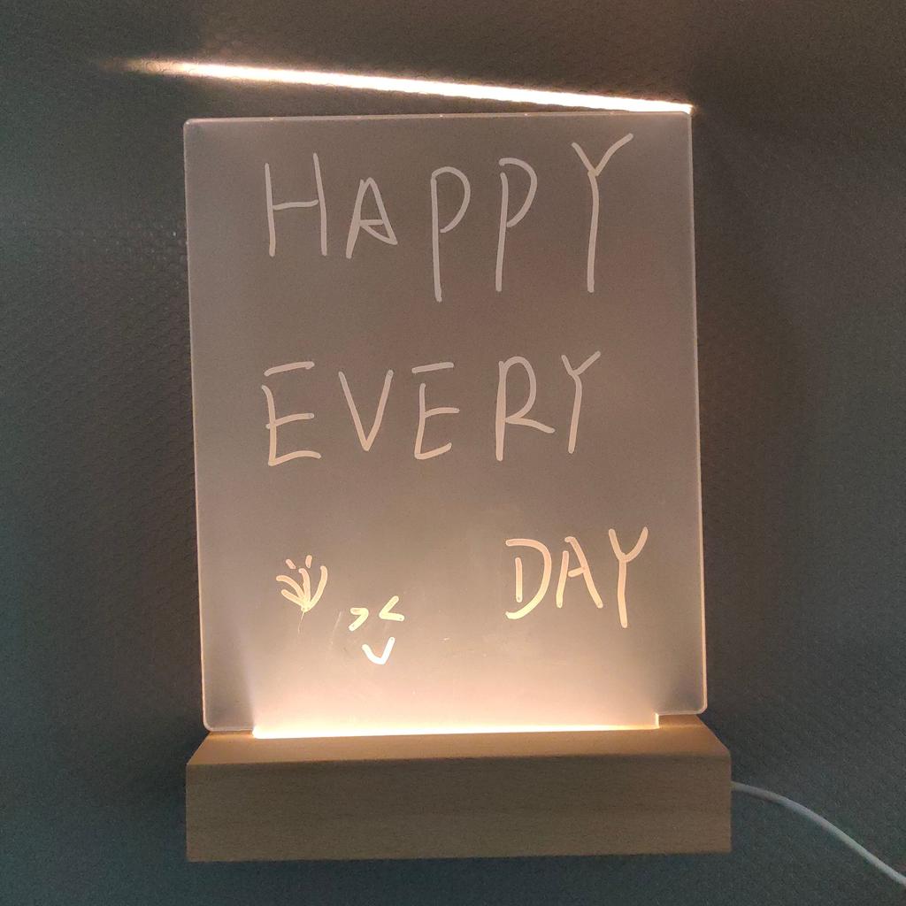 Buy Ins Style Acrylic Luminous Writing Board LED Light Rewritable ...