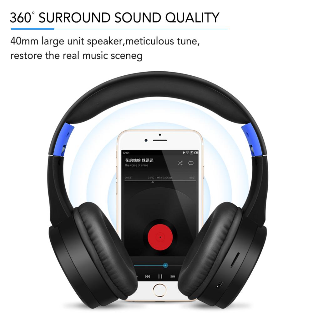 Buy TR905 Buetooth 5.0 Headphones Wireless Foldable Headset Support TF ...