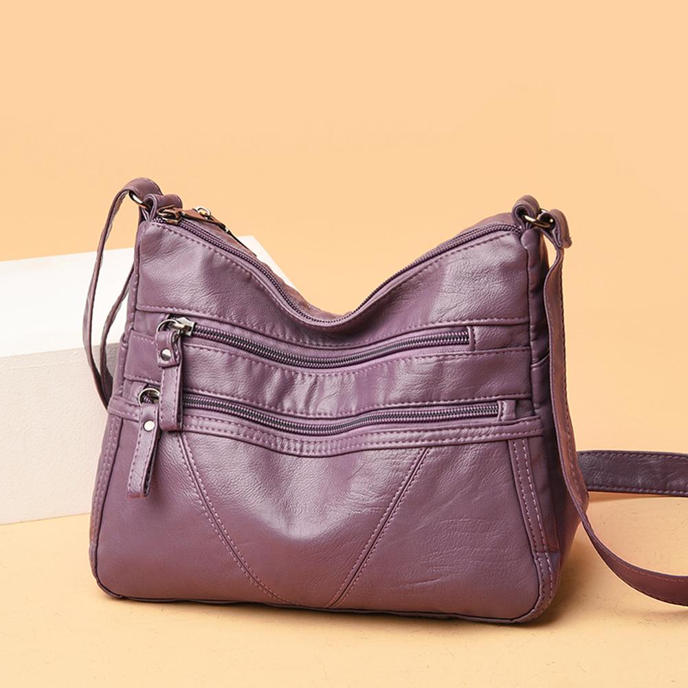 Cheap Daily Mom Crossbody Purse Bags Portable PU Leather Multi-pocket ...