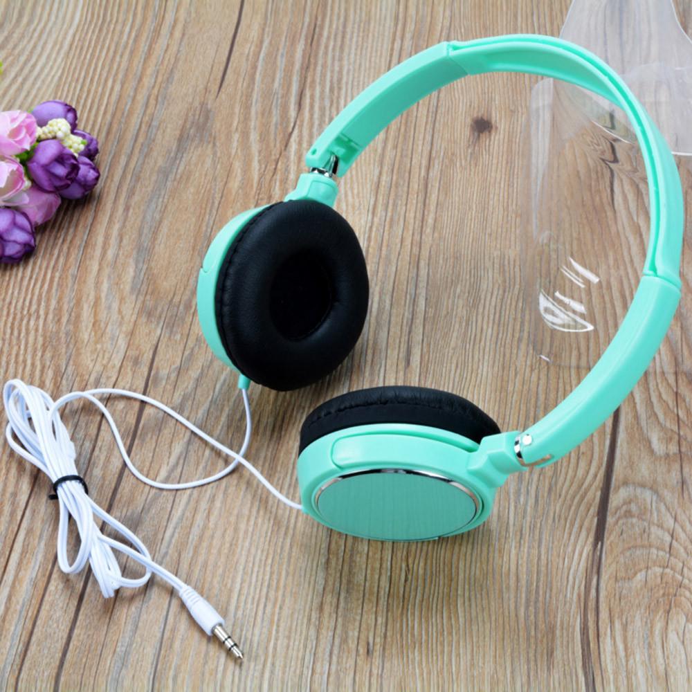 Buy 3.5MM Wired Connector Wire Headphones On Ear Foldable Stereo ...