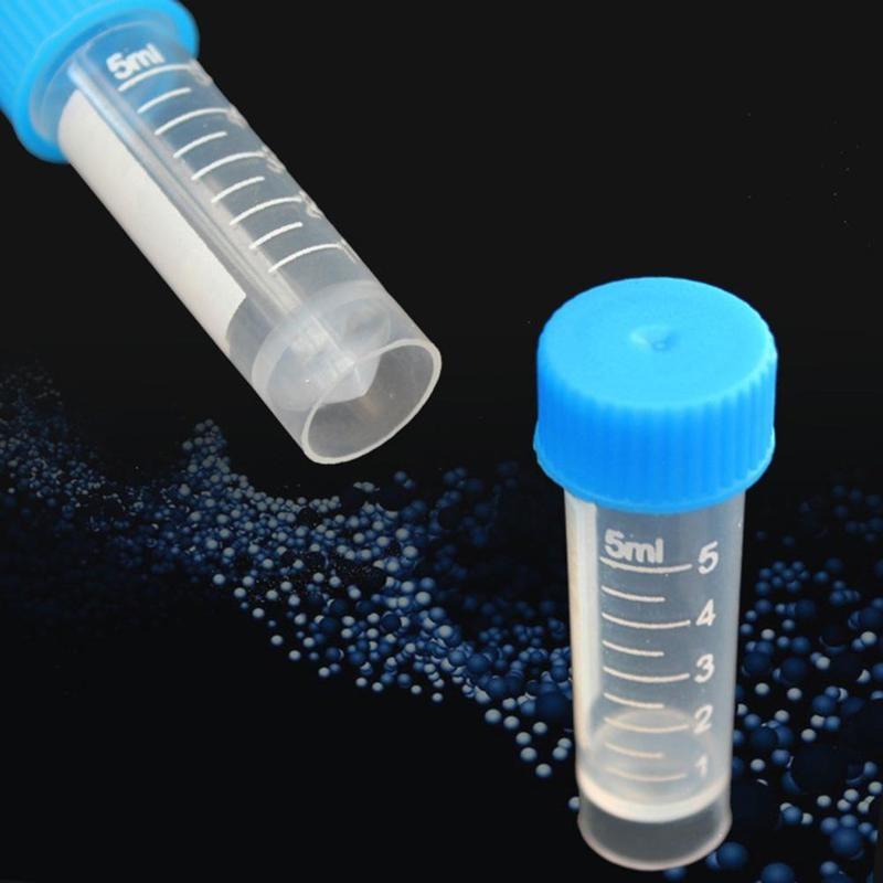 Buy 10PC 5ml Plastic Test Tubes Vial Screw Seal Cap Pack Container at ...