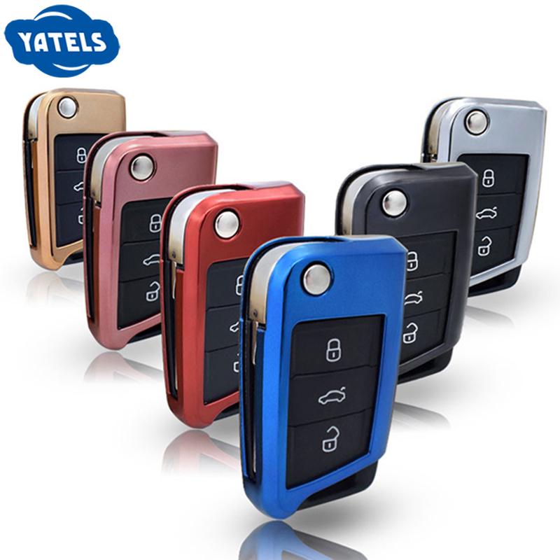 Buy 1pcs TPU Car Key Cover 6 Color Auto Key Cover Car Styling Soft TPU ...