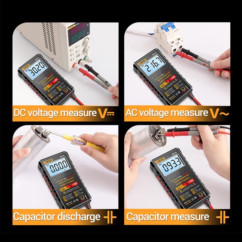 Buy ANENG Smart Digital Multimeter 6000 Counts True RMS Auto Electrical Capacitance Meter DC AC ...