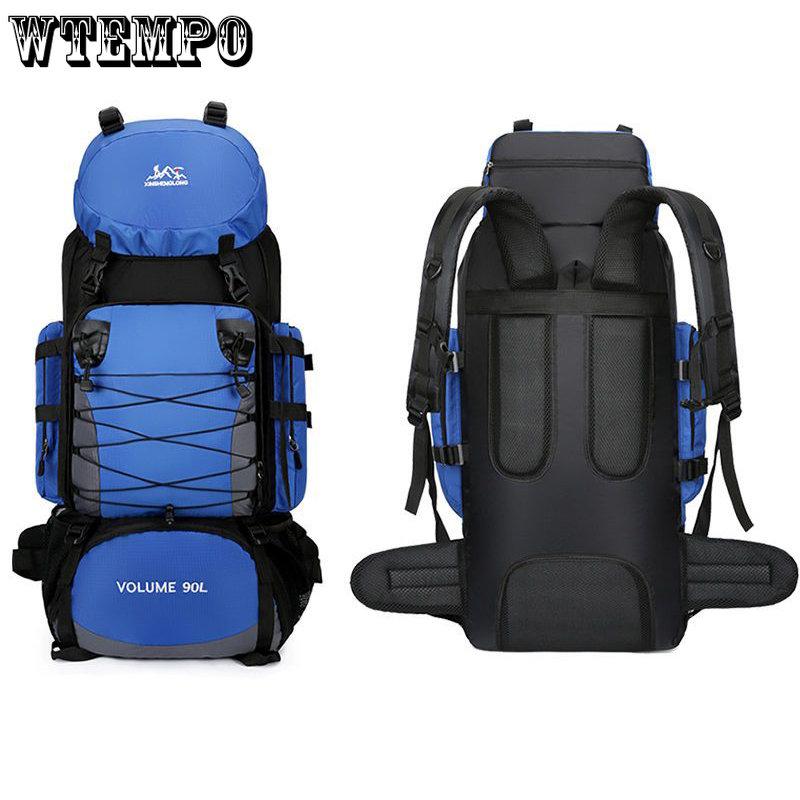 Cheap 90L Large Camping Backpack Travel Bag Men's Women Luggage Hiking ...