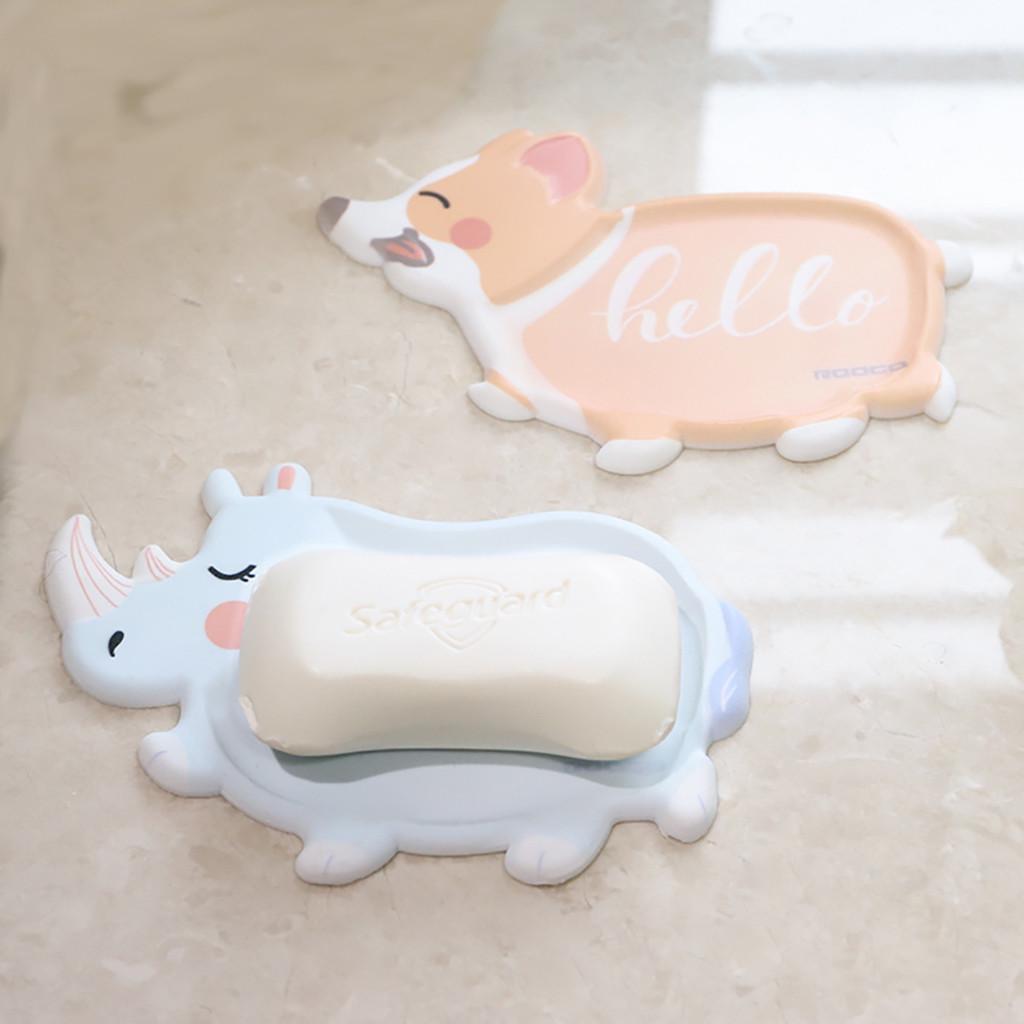 Buy Fashion Environmental Soft Rubber Animal Soap Tray Soap Mat Anti ...