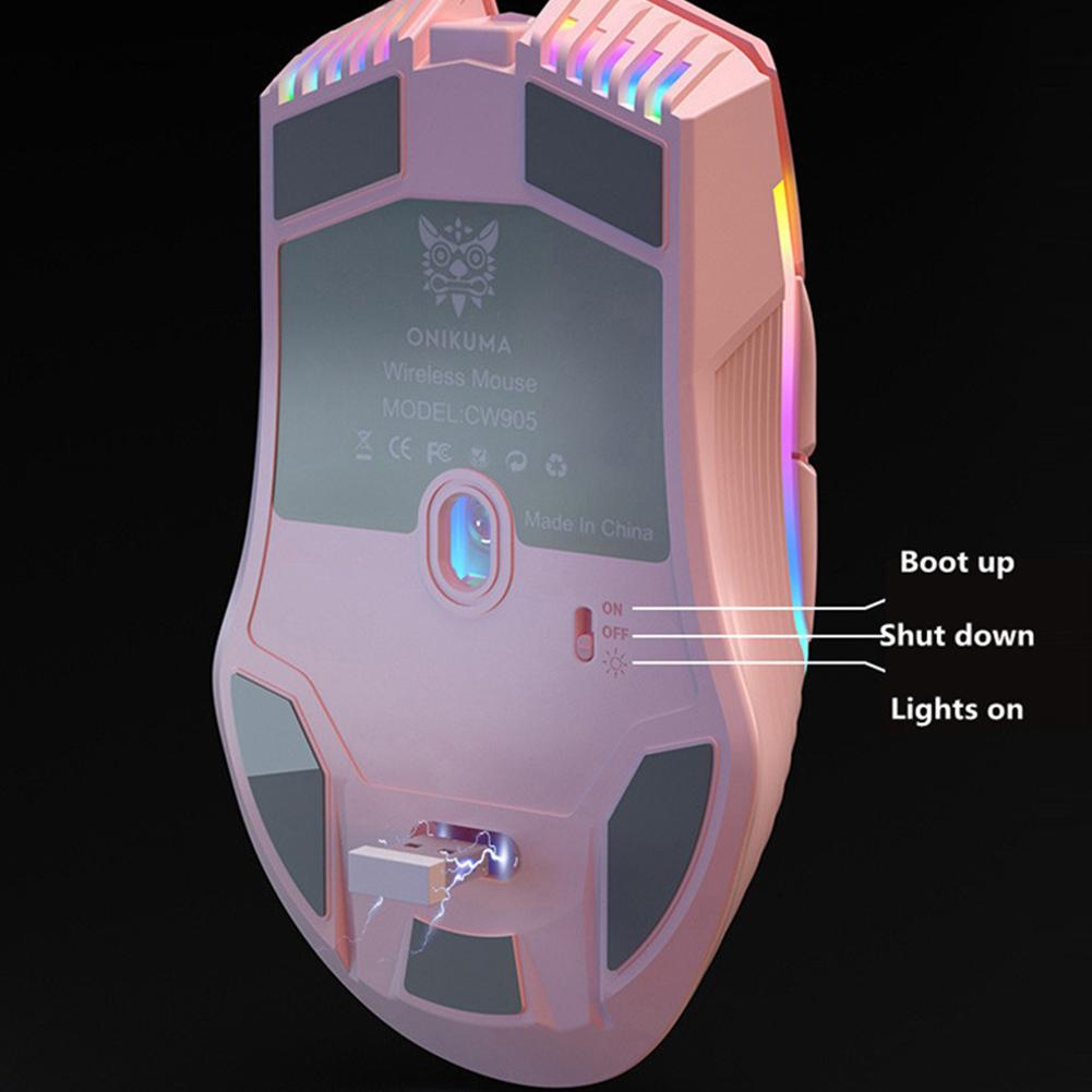 Satın alın Kablosuz Oyun Faresi RGB Lightning 6 Gear DPI USB Alıcılı ...