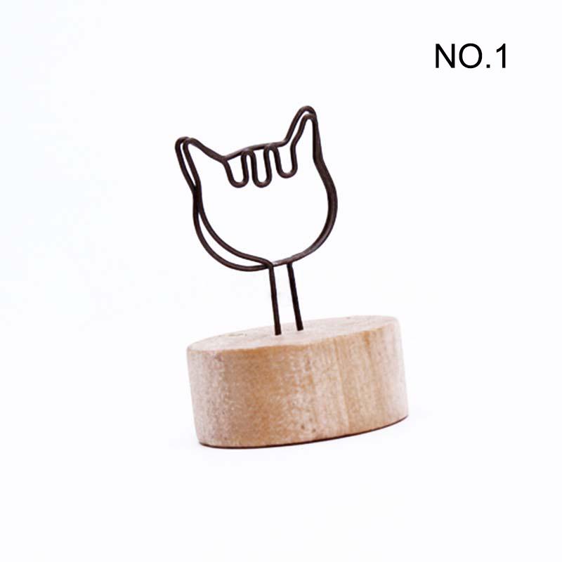 Buy Creative Memo Round Wooden Table Clip Photo Pendant Picture Card ...