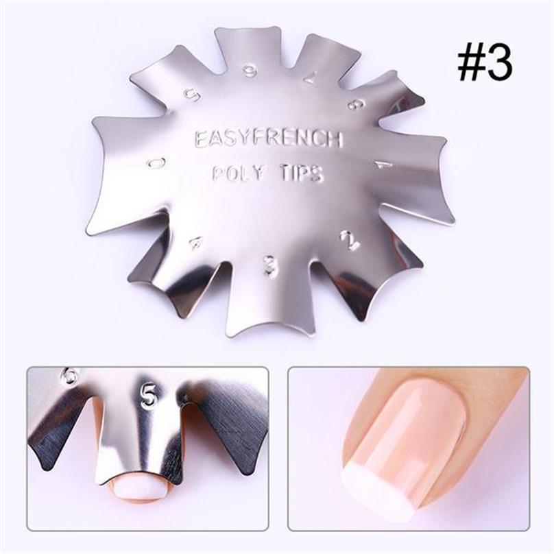 French Manicure Line Edge Cutter Stencil Trimmer Multi-size Manicure ...