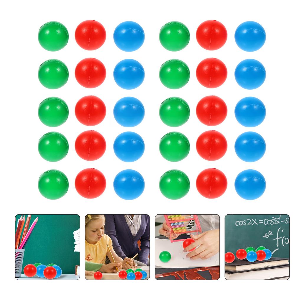 30pcs Thickened Ball Toy Teaching Ball Toy Probability Balls Colorful ...