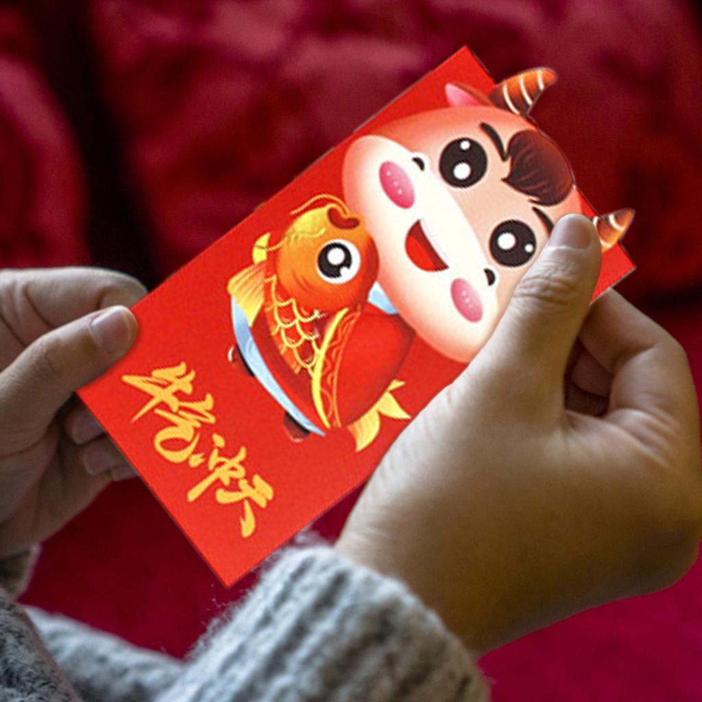 Buy Chinese New Year Red Envelopes Ox Lucky Money Packets at affordable ...