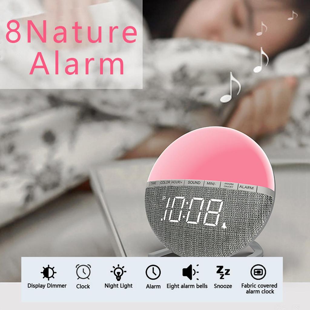 Buy LED Digital Electronic Alarm Clock Night Light Snooze Function ...