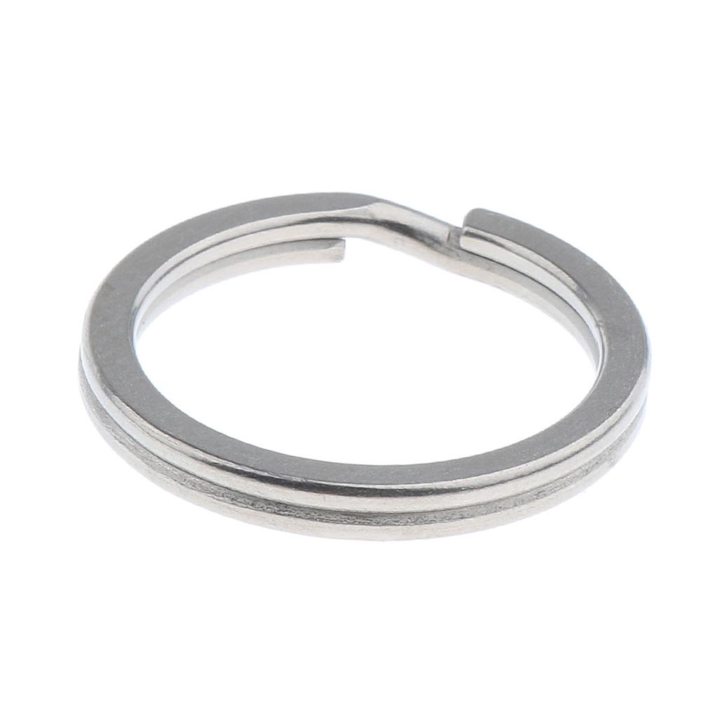 Buy Titanium Key Ring Pocket Tool Mini Split Keychain Circle Clip ...